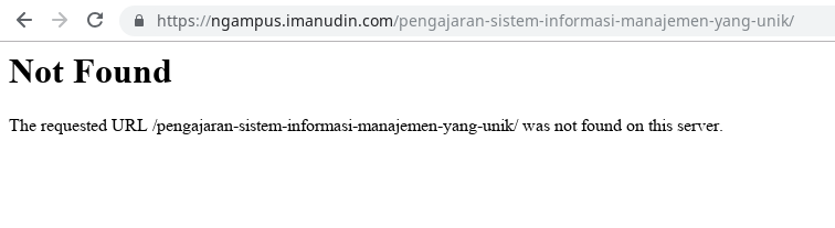 Solved : Postingan Tidak Dapat Diakses Setelah Ganti Permalinks - Ahmad ...