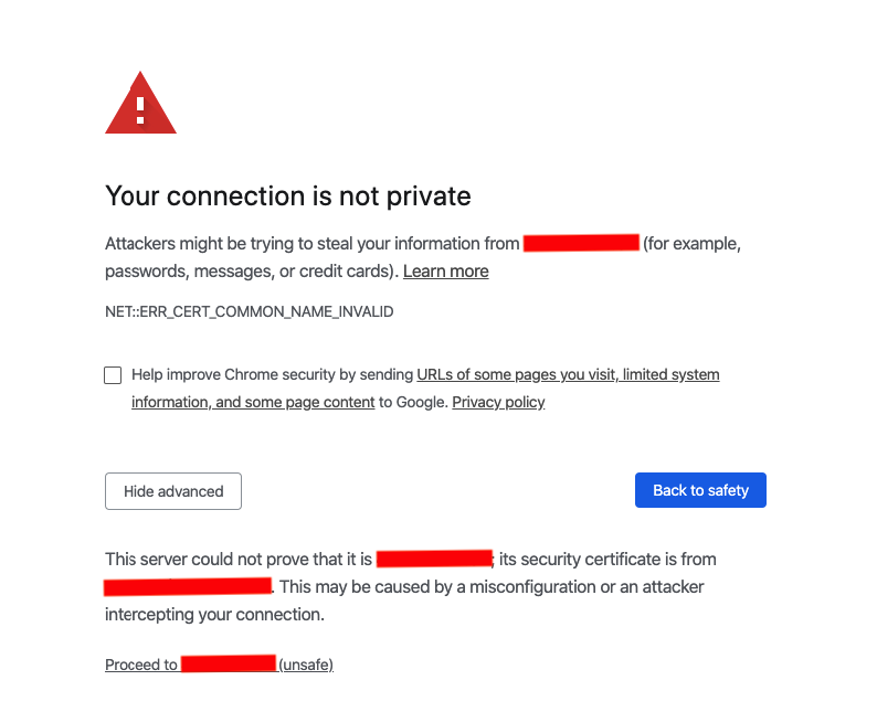 Tips Akses "Your connection is not private" pada Chrome - Ahmad Imanudin