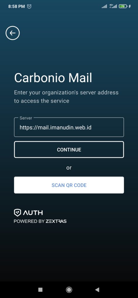 Akses Zextras Carbonio CE pada Perangkat Mobile dengan Aplikasi Carbonio Mail - Ahmad Imanudin